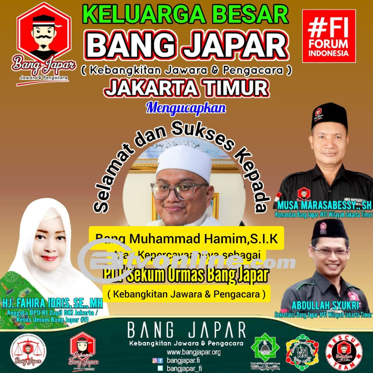 Hamim Dilantik Sebagai Sekretaris Umum Ormas Bang Japar